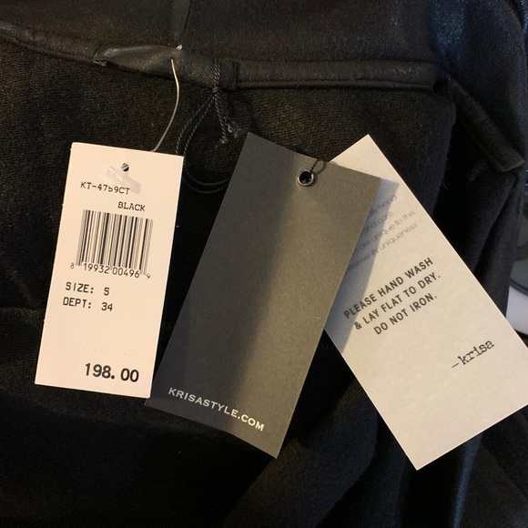 krisa | Jackets & Coats | Krisa Light Leather Jacket Nwt | Poshmark